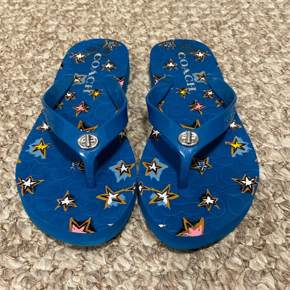 Coach | Shoes | Coach Abbigail Star Flip Flops Size 6 | Poshmark